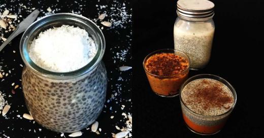 Postres con semillas de chía saludables